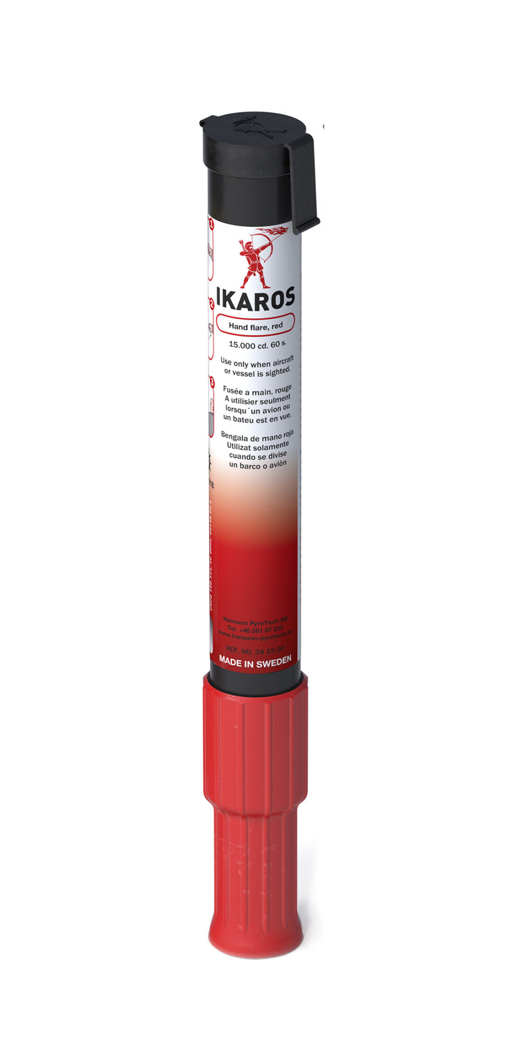 RED AND WHITE HAND-HELD FLARES - Ocean Safety
