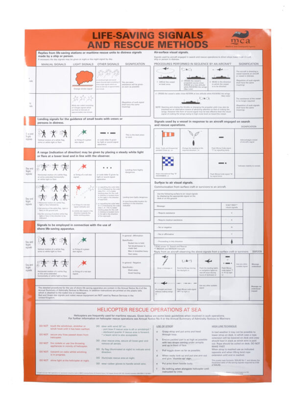 SOLAS SIGNAL TABLE - Ocean Safety
