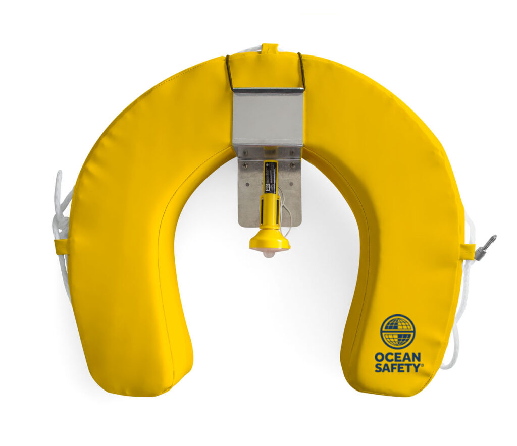 OCEAN SAFETY HORSESHOE - YELLOW - Ocean Safety