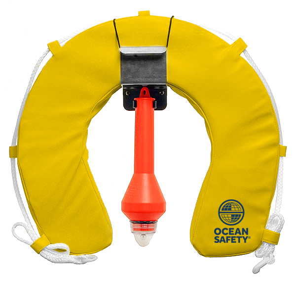 OCEAN SAFETY HORSESHOE - YELLOW - Ocean Safety