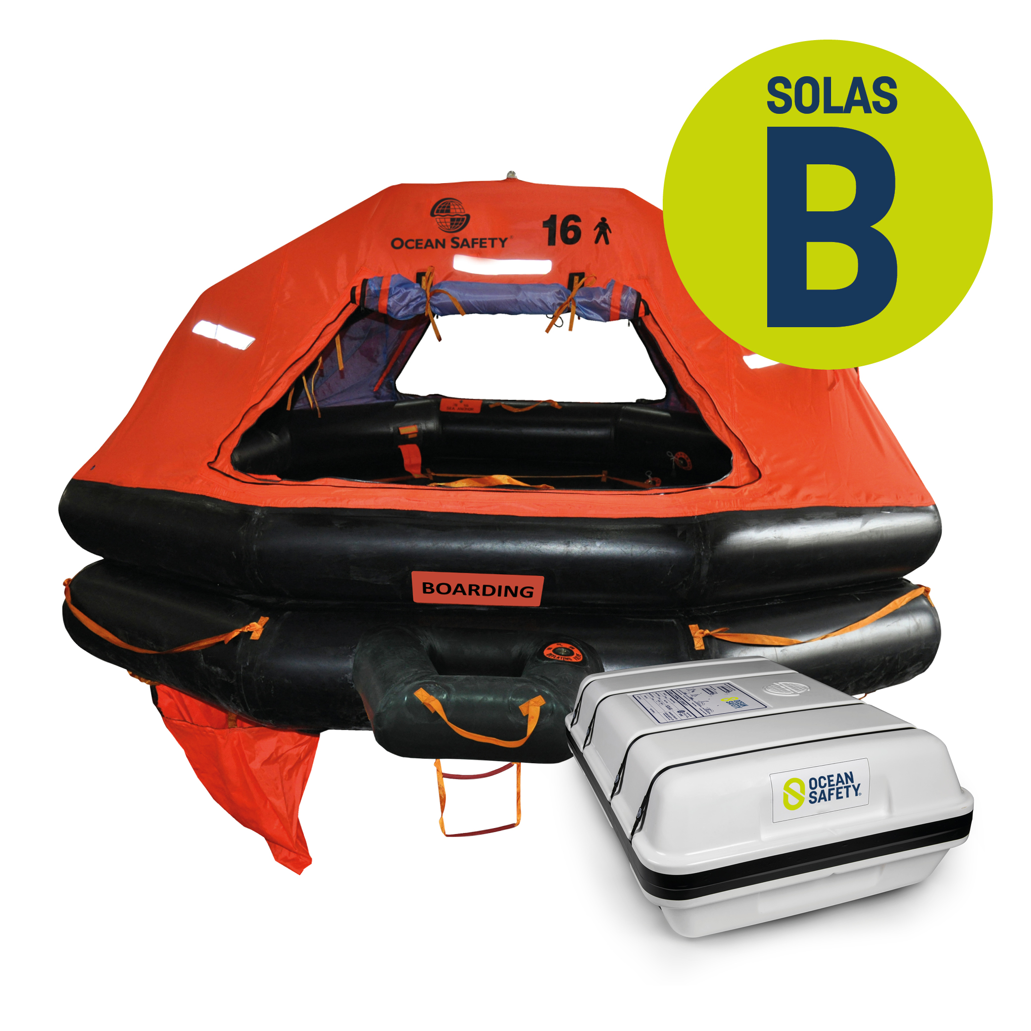 OCEAN SOLAS COMPACT LIFERAFT - SOLAS B CONTAINER - Ocean Safety